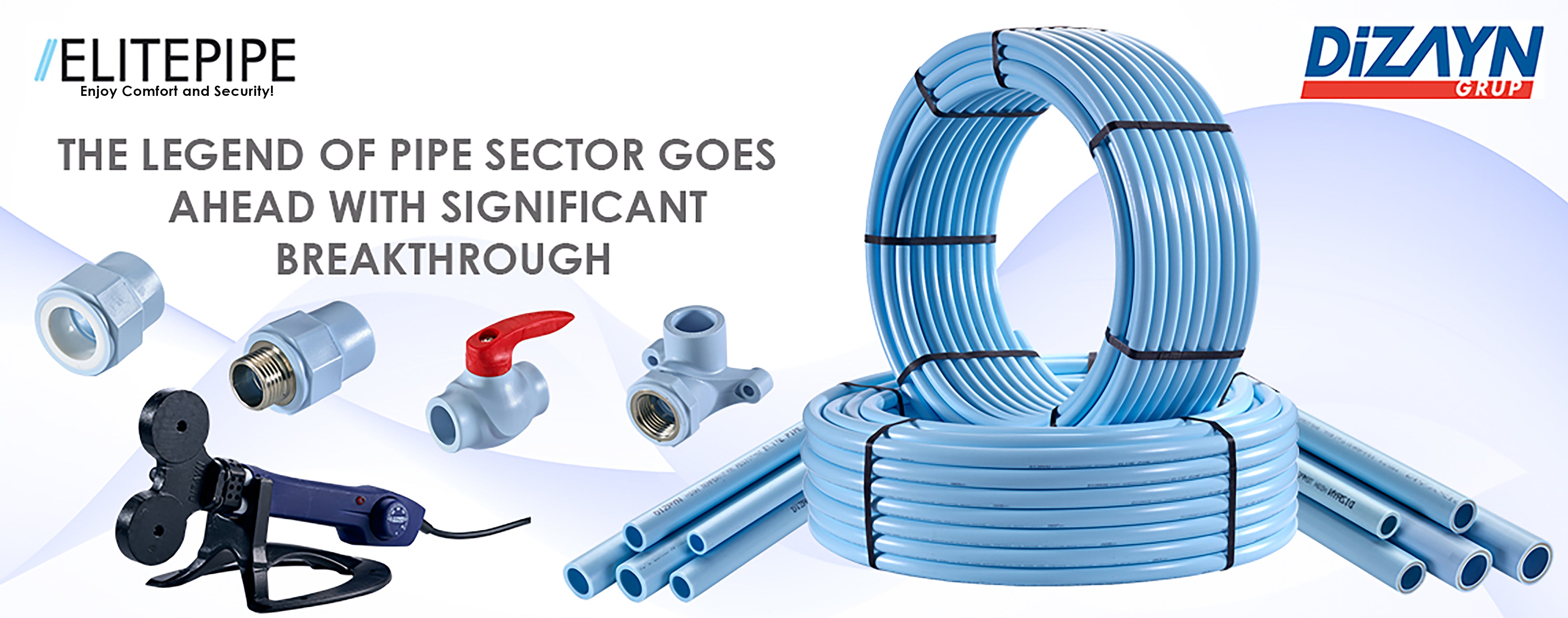Elite Pipe 20 mm High pressured PERT pipe 60M — Costa Material