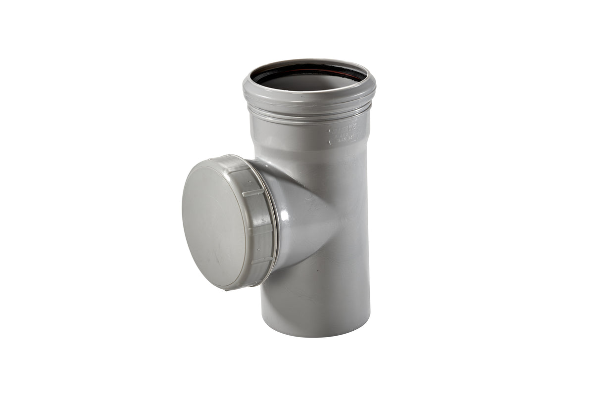 PVC Access Tee Fitting 70 mm 90° — Costa Material